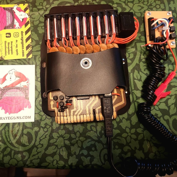 Ghostbusters 1 Real Leather Belt Gizmo Holster Holder Prop Replica ...