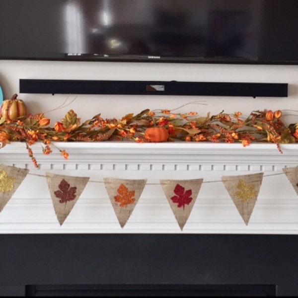 Fall Leaves Banner, Autumn Leaves Banner, Fall Decor, Autumn Decor ...
