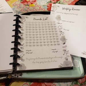 Pink Bill Tracker, Monthly Bill Tracker, Bill Organizer With Monthly ...