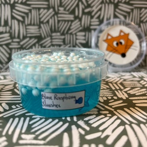 Blue Raspberry Slushie Clear Crunchy Slime - Etsy