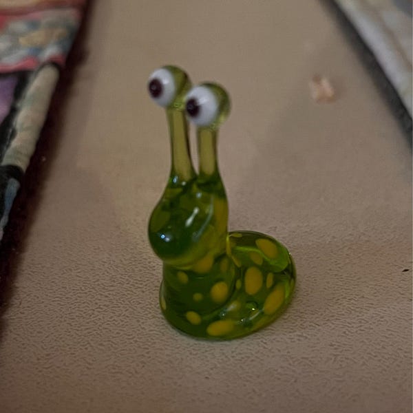 Glass Figurine Jumping Spider, Glass Brown Spider, Handblown Glass ...