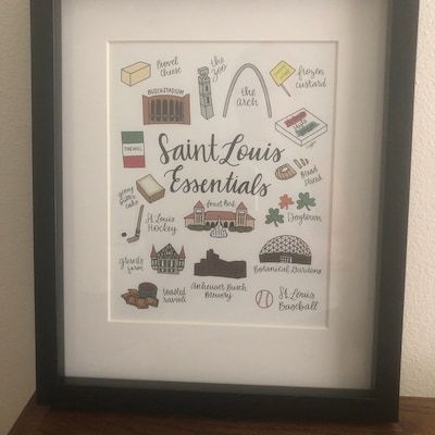 STL Sticker 314 Saint Louis STL Hand Lettered Sticker Arch - Etsy