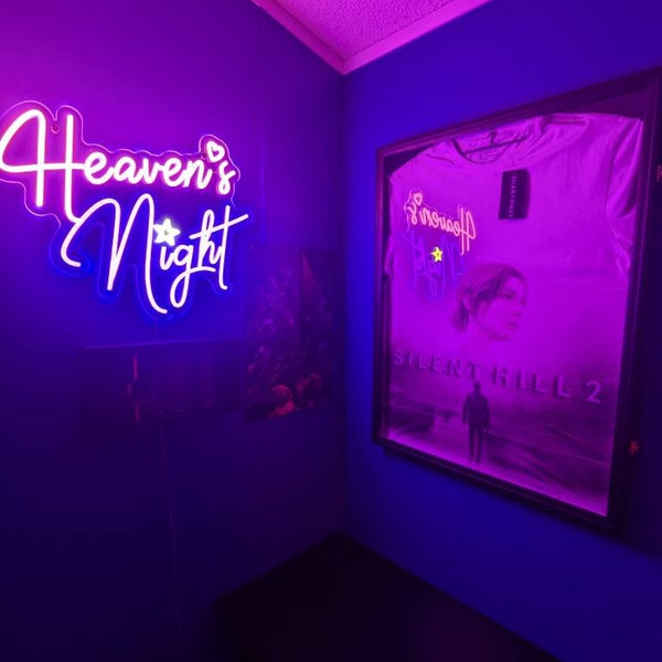 Heaven's Night Neon Sign | Custom Neon Lights Sign | Wedding Neon Sign ...