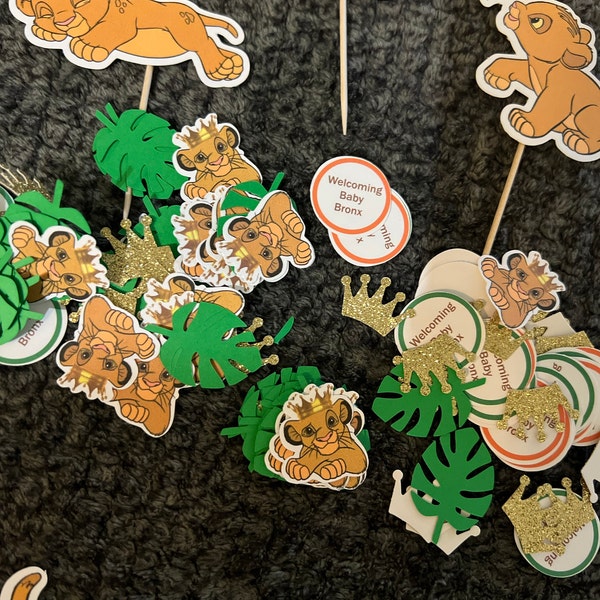 12 Baby Simba, Lion King Cupcake Toppers, Party Decoration - Etsy