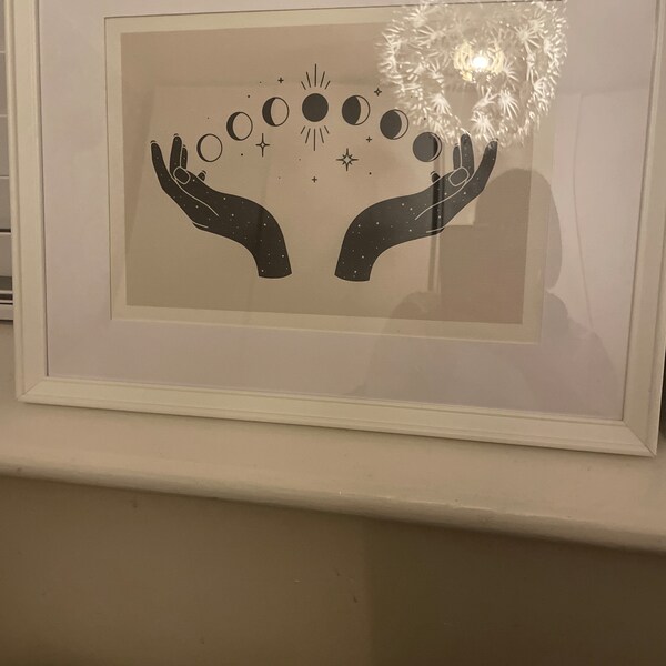 Moon Hands | Art Print - Etsy