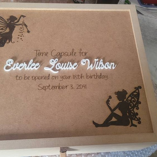 Custom Name Box,name Cut Out,large Personalised Engraved Wooden Box ...
