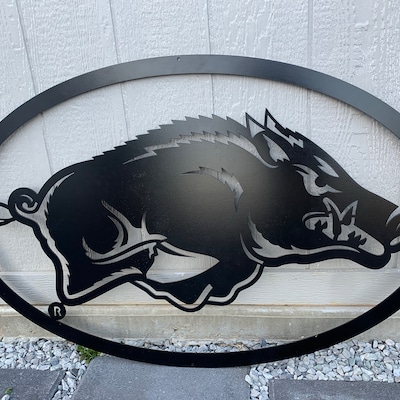 Small Razorback Wall Art - Etsy