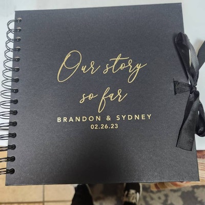 Personalised Couple Scrapbook for First Anniversary or Wedding Our ...