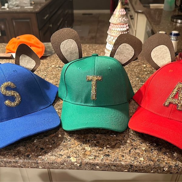 Chipmunk Ears Red, Blue, or Green Hat, or Tail Birthday Party Favors ...