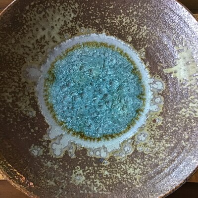JUMBO CENTERPIECE GEODE Plate Made to Order: Fused Glass Platter ...