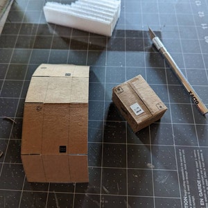 Printable Miniature Fast Food Box Fold Patterns: Fries, Cups, Chicken ...