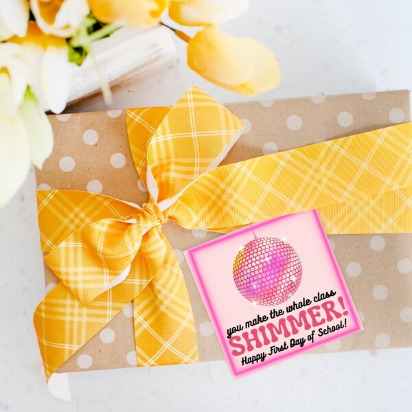 Square Gift Tag Mockup, Favor Bag Sticker Label Mockup, Kraft Paper ...