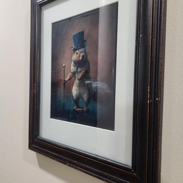 Victorian White Rabbit Painting, Emily Bunny Vintage Portrait ...