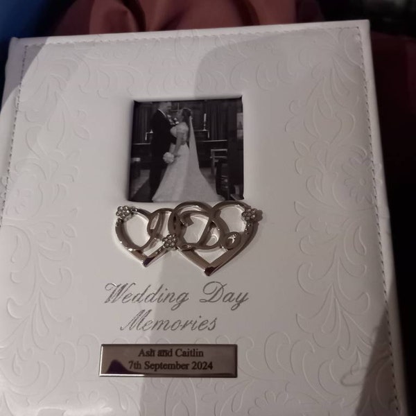 Personalised 80th Birthday Photo Album Linen Cover With Gold Balloons ...