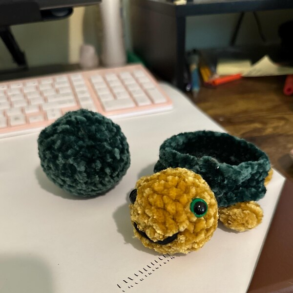 No Sew - Mini Stress Ball Buddies Turtle Hood Pattern, Interactive Toy ...
