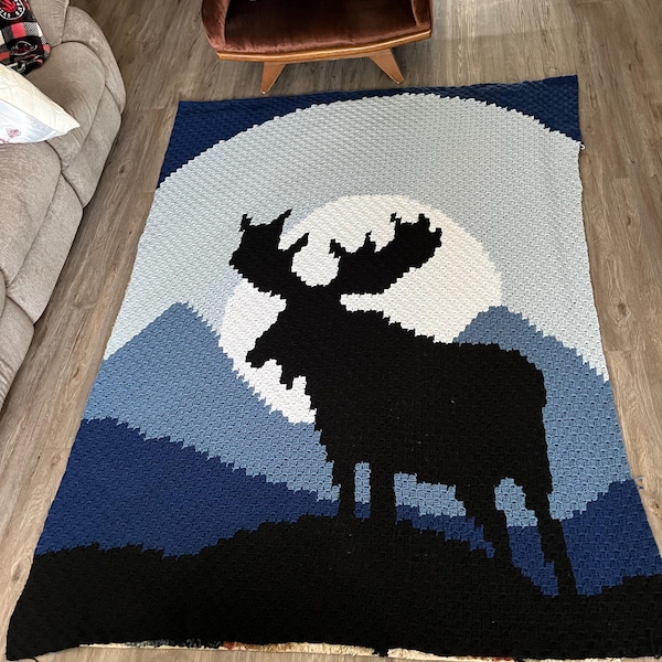 Creepy Skull Middle Finger Pattern and Graph C2C & Tapestry Crochet ...