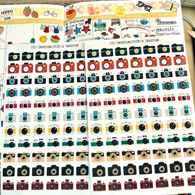 130 Tiny Emoji Planner Stickers, Colorful Mini Mood Planner Stickers ...