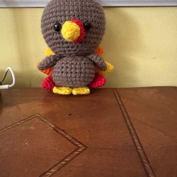 PATTERN: Plush Tucker the Turkey Pattern - Amigurumi Chunky Turkey ...