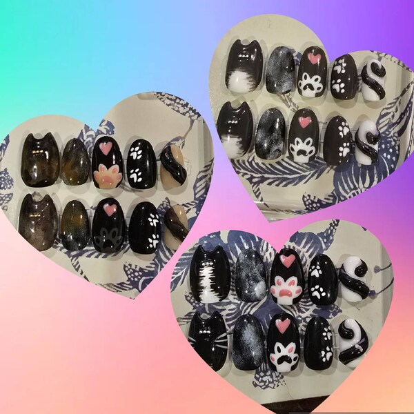 Fourth Wing Original Press on Nails, Dragon Press on Nails - Etsy