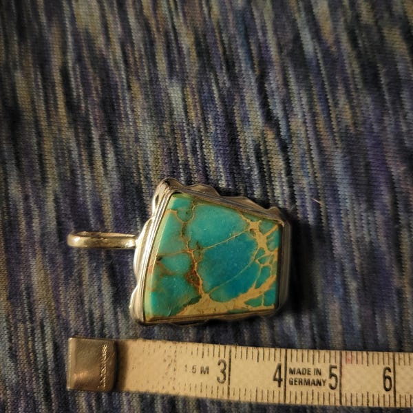 Blue Sea Sediment Jasper Pendant 925 Sterling Silver Pendant Sea ...