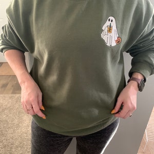 Embroidered Comfort Colors® Pumpkin Sweatshirt Jack-o-lantern - Etsy