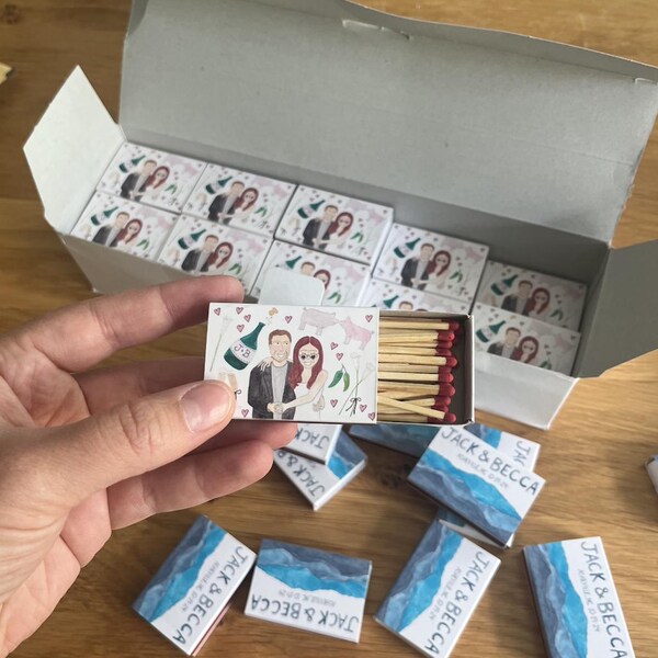 Your Own Design Wedding Matchboxes Custom Made the Perfect Match ...