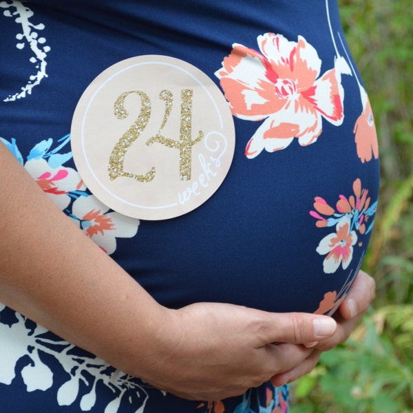 Pregnancy Sticker, Belly Stickers, Gold Stickers, Baby Bump Stickers ...