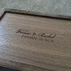 4x6 Wood Memory Box Custom Engraved Walnut Keepsake Travel Box, Photo ...