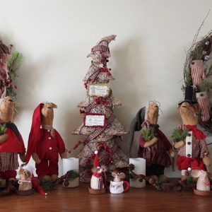 Primitive Bunny Cloth Doll Pattern Primitive Grungy Bunnies - Etsy