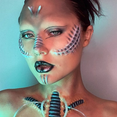 Cyborg / Silicone Prosthetic / Latex Free / Halloween Prosthetics / Special Effects / SFX Makeup ...