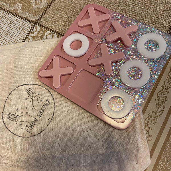 Custom Resin Mini Tic-tac Toe Board - Etsy