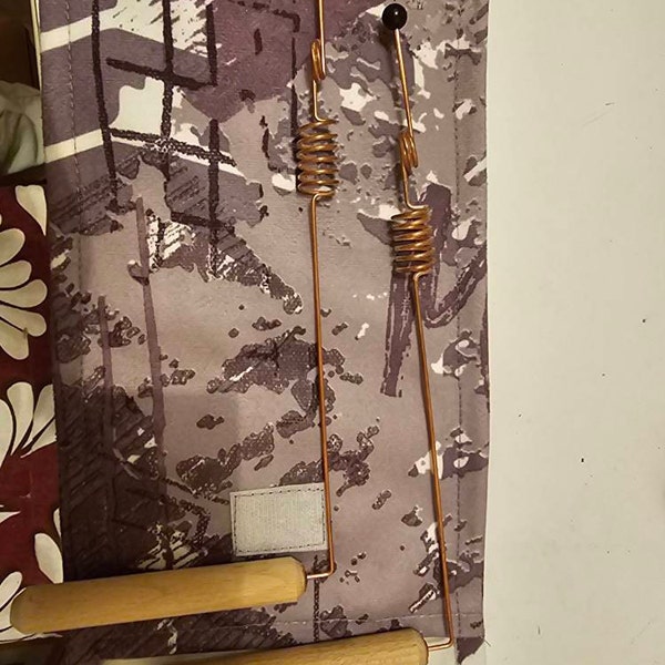 2 Copper Dowsing Rods With Double Resonator & Shungite Tip | Pair of ...
