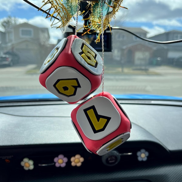 D20 Car Dice [2" Purple and Gold Holographic - "royal Gold"] - Hanging ...