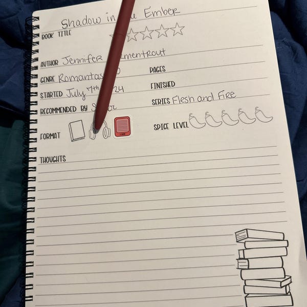 Reading Journal, the Perfect Journal for Readers, Track up to 50 Books ...