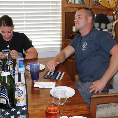 Thin Blue Line Law Enforcement Party Dinner Plates, Set of 8, Police ...