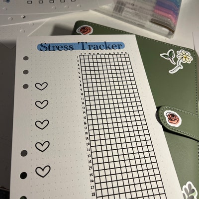 Stress Tracker Jessica's Journal Spread - Etsy