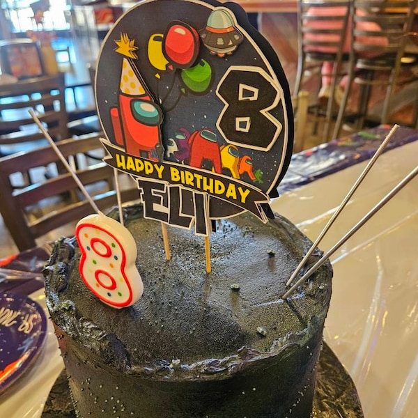 Custom BEBEFINN Cake Topper /12 Cup Cake Toppers Party Decorations ...