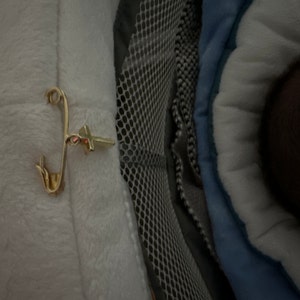 24K Gold Baby Safety Pin. Evil Eye Baby Safety Pin. Gold Plated Baby ...