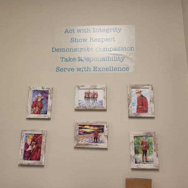 Rcmp Print: "a Hero V" Watercolor Limited Edition Prints of a Female ...