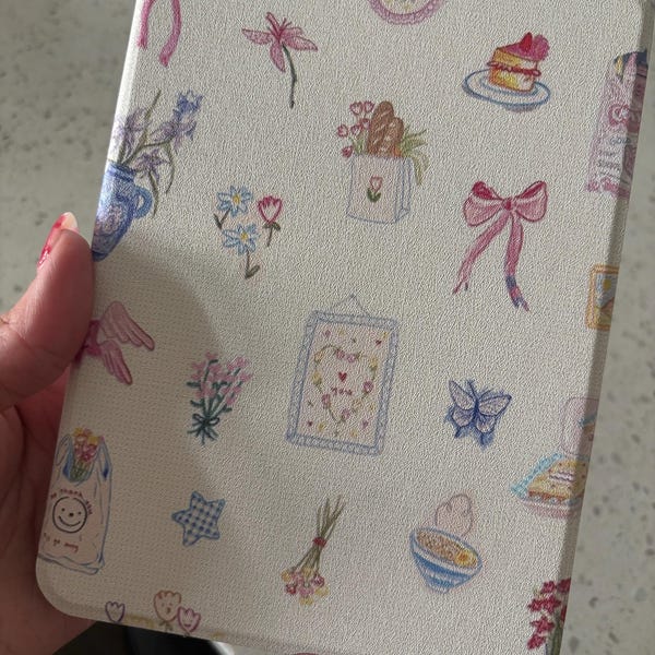 Girly Doodle Kindle Case 12th 2024 All New Kindle Paperwhite Cute ...