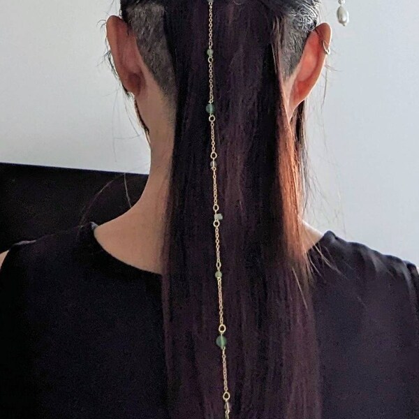 Create Your Own Crystal Hair Charm, GOLD Hair Accessories, Hippie Hair ...