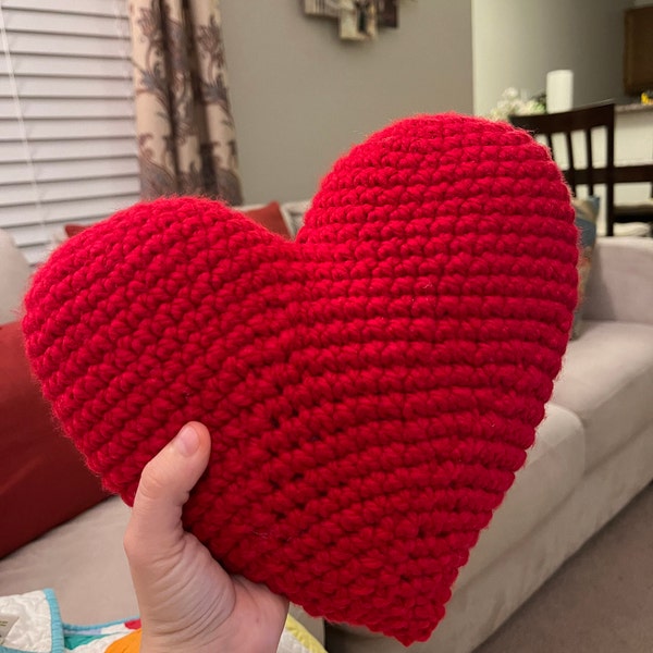 Cozy Heart Cushion PDF Crochet Pattern - Etsy
