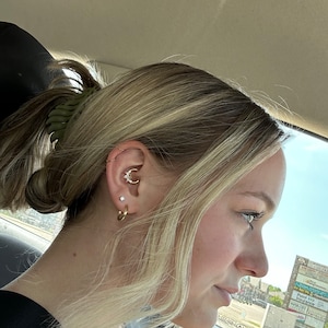 Minimalist Rolo Chain Helix Hoop Earrings Rook Piercing Hoop - Etsy