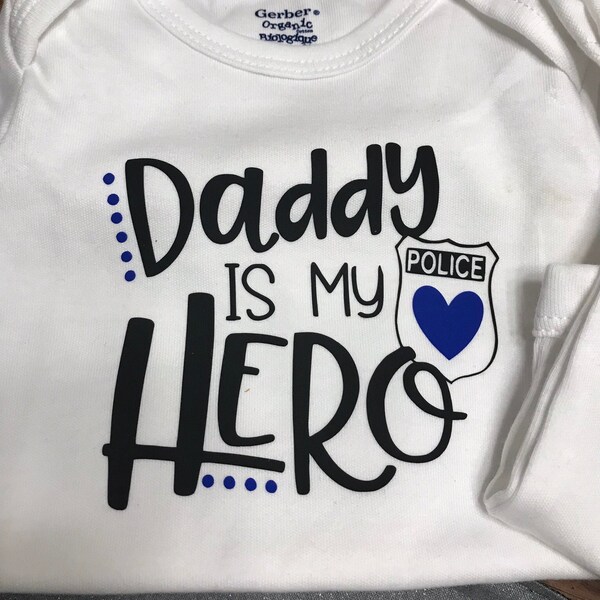 Police Officer SVG Police SVG Daddy is My Hero Cut File Dxf & SVG Files ...