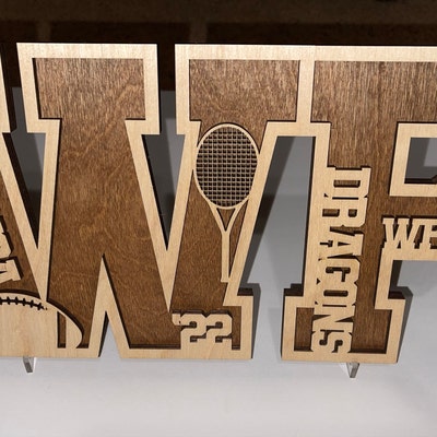 Custom Senior High School Letter Plaque, Custom College Plaque ...