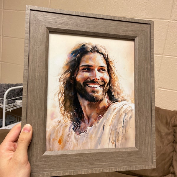 Jesus Art, Christ Portrait, Laughing Christ, Digital Painting, Smiles ...