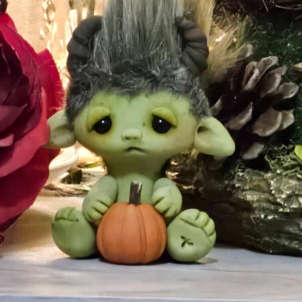 Flowering Monster Sprout a Trollfling Doll by Amber Matthies - Etsy