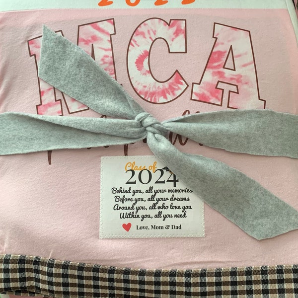 Custom Label for Graduates With Poem Graduation Quilt Shirt Memory Grad ...