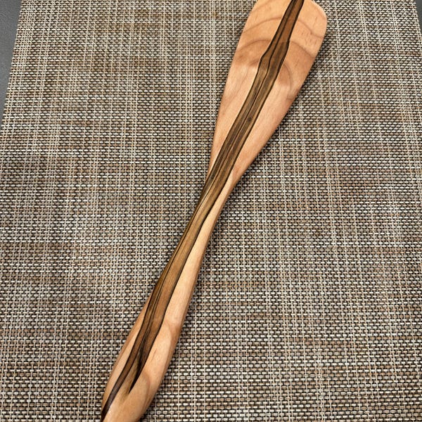 Handmade Wooden Flat Ended Spurtle Kitchen Utensil Wooden Spatula ...