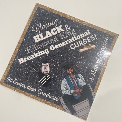 Graduation Cap Topper Label/ 1st Generation Graduate - Etsy